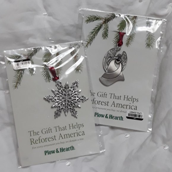 Plow & Hearth | Holiday | Solid Pewter Christmas Tree Ornaments | Poshmark